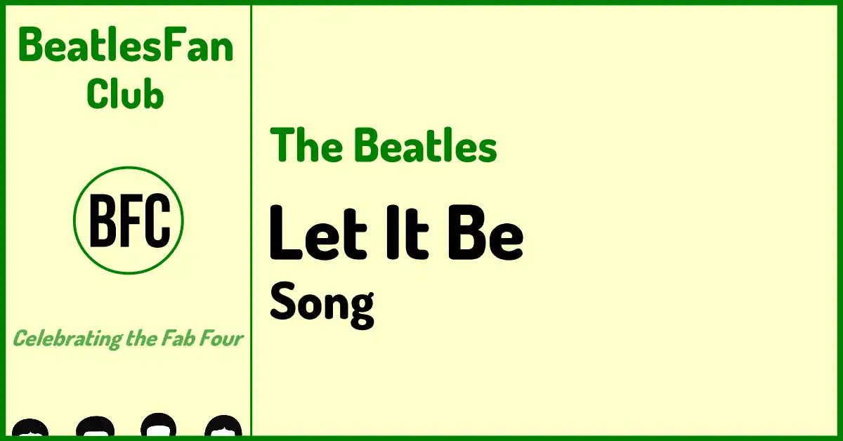 Let It Be Song - The Beatles Single Vs Album Mix (1970)